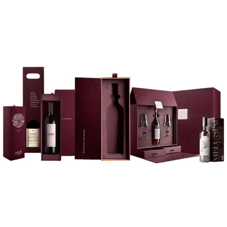 Custom Wine Box | Luxury Magnetic Closure Gift Presentation