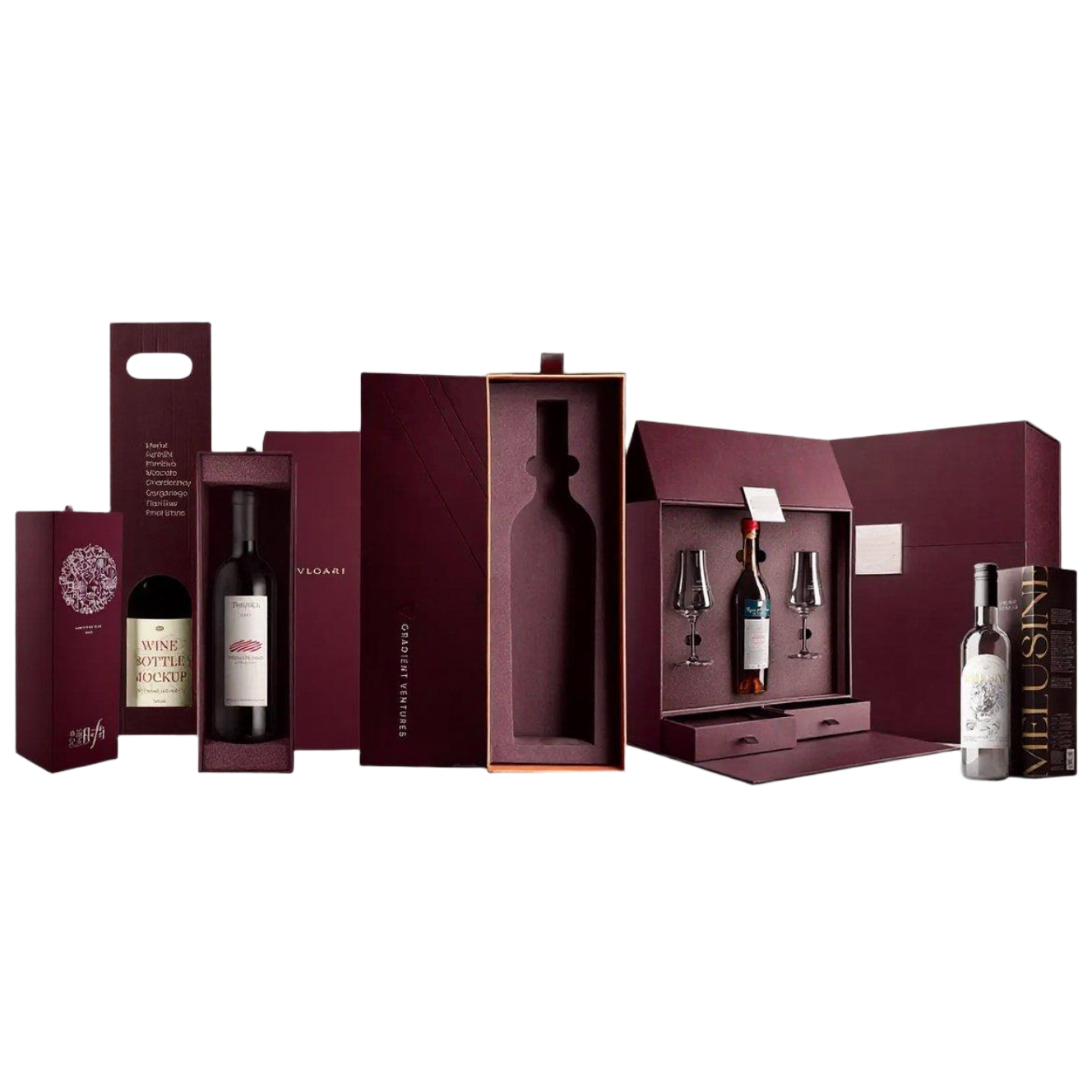 Custom Wine Box | Luxury Magnetic Closure Gift Presentation